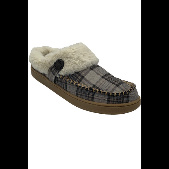 Earth Origins | Shoes | Earth Origins Suede Slipper With Faux Fur Run ...